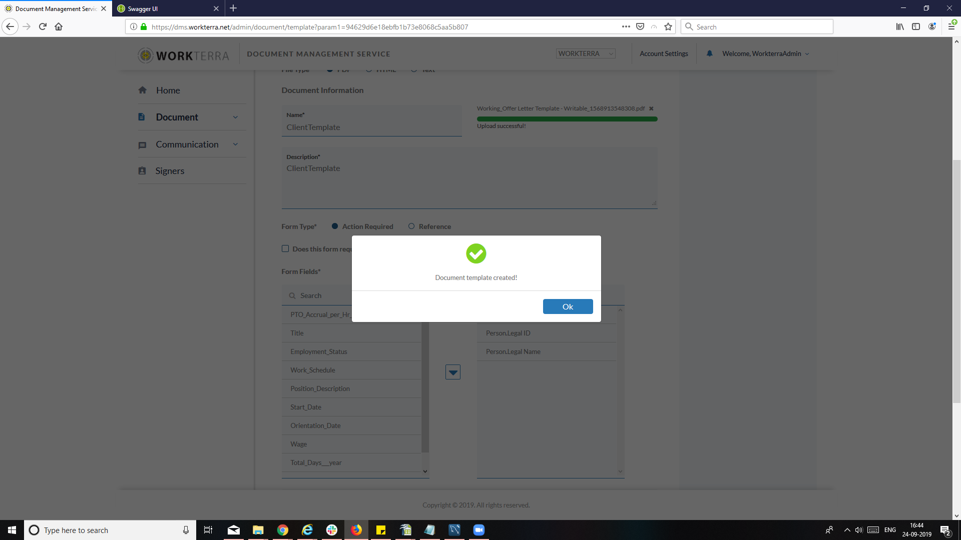 Dms 1911 Dms Mapping Option Has Not Worked For The Offer Letter That